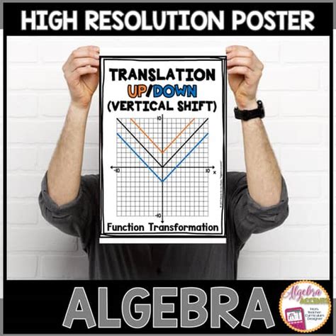 Algebra Poster Vertical Shift By Algebra Accents Tpt