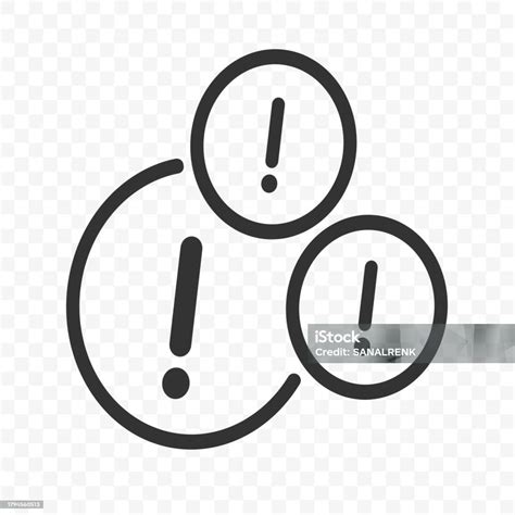 느낌표 거품 윤곽선 아이콘 3d 스타일 통하고 있는 투명한 배경 벡터 스톡 일러스트 0명에 대한 스톡 벡터 아트 및 기타 이미지 Istock