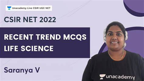 Recent Trend Mcqs Life Science Csir Net Saranya V Unacademy Csir