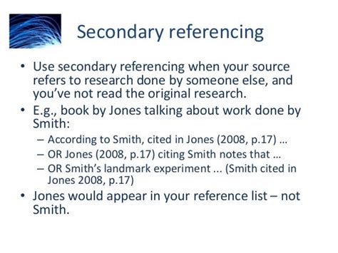 Citing And Referencing