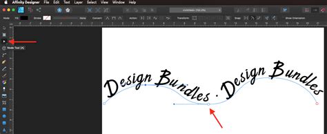 Warp Text Effect In Affinity Designer Design Bundles