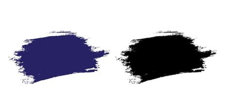 벡터 블랙 브러시 스트로크 그림의 컬렉션 프리미엄 벡터