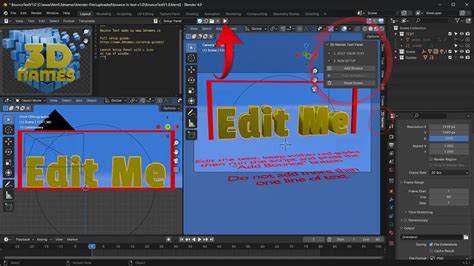 Bounce In Text 3d Download File For 3d Names