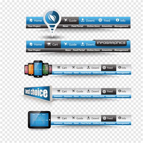 Web Design Web Navigation Menu Navigation Bar Ppt Header Material