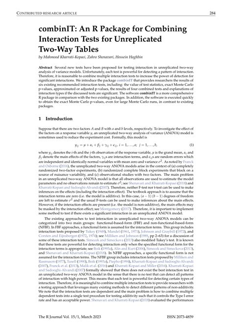 Pdf Combinit An R Package For Combining Interaction Tests For