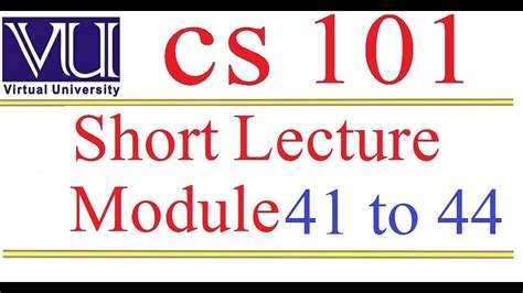 Cs101 Short Lecture 11 Youtube