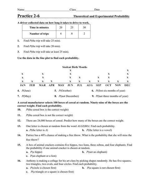 Theoretical And Experimental Probability Worksheet Answers — Db