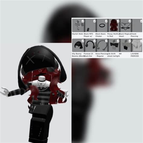 This Outfit Is Cuute Without Headless And Korblox Outfit Ideas Emo Emo Girl Hair Roblox