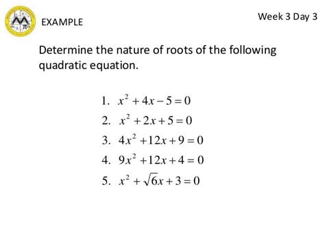 how to find roots of quadratic equation