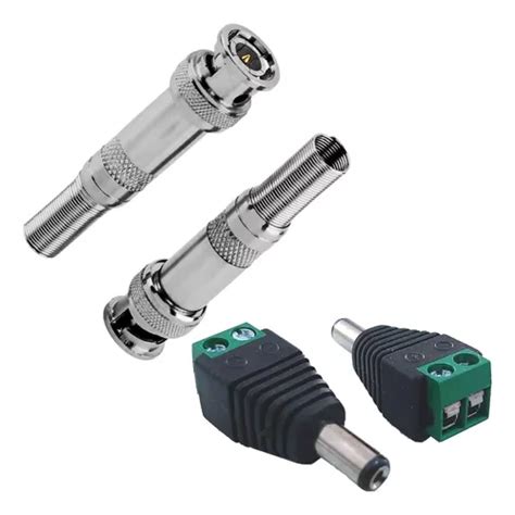 Kit 10 Conector Bnc Mola Parafuso 5 P4 Macho Borne Plug Mercadolivre
