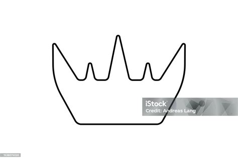 크라운 라인 아이콘 미니멀리스트 킹 심볼 아트 로얄 사인 아트웍 공주에 대한 스톡 벡터 아트 및 기타 이미지 공주 국왕 독일 Istock
