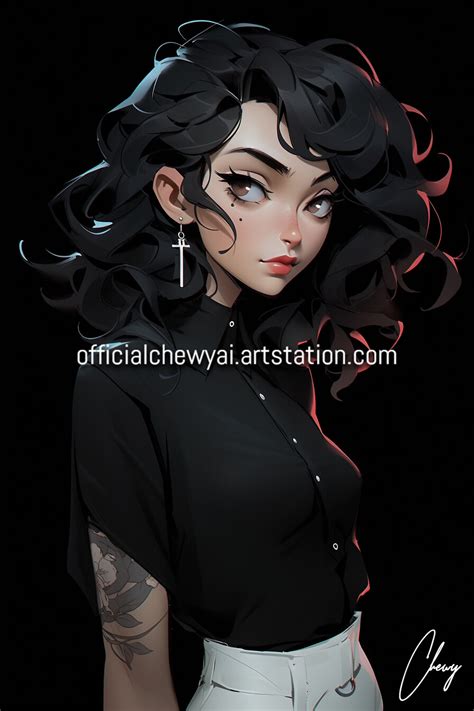 Artstation Curly Haired Anime Girls Artworks