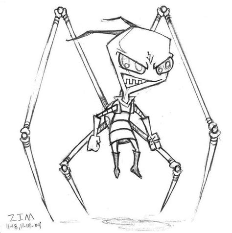 Invader Zim Sketch At PaintingValley Explore Collection Of Invader Zim Sketch