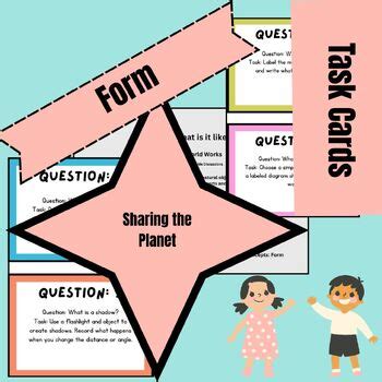 PYP Task Cards Sharing The Planet Form By Scribble Satisfaction
