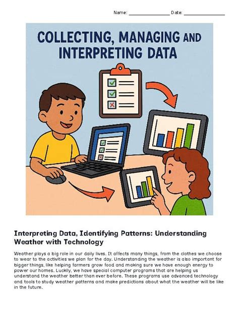Year 4 Digital Technologies Interpreting Data And Identifying Patterns Weather
