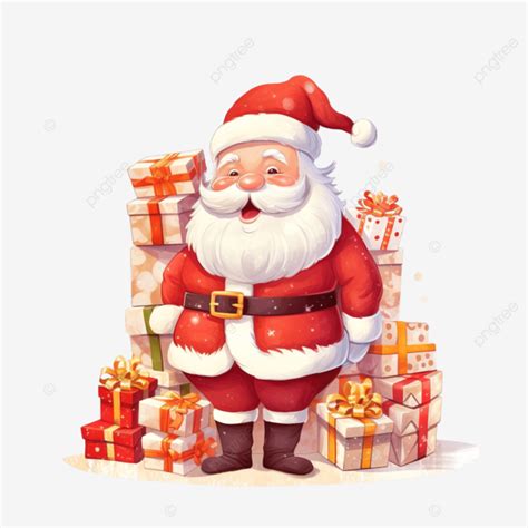종이 산타클로스 크리스마스 인사말 카드 만화 캐릭터 더미 선물 상자 Png 일러스트 및 이미지 에 대한 무료 다운로드 Pngtree