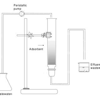 Schematic Representation Of Fixed Bed Column Experimental Setup Download Scientific Diagram