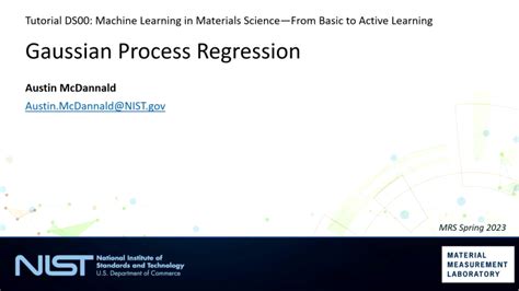 Machine Learning In Materials Science Part 2 Gaussian Process