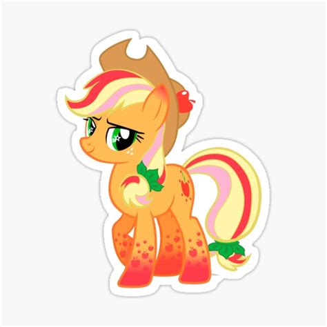Applejack Sticker By Morphey22 Redbubble