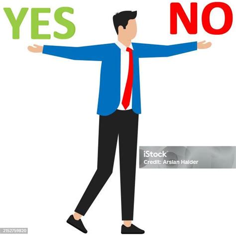 옳고 그른 결정 예 또는 아니오 선택 확실성을 위한 합리적 사고 전략 또는 행동 계획 개념 결정에 대한 스톡 벡터 아트 및 기타 이미지 Istock