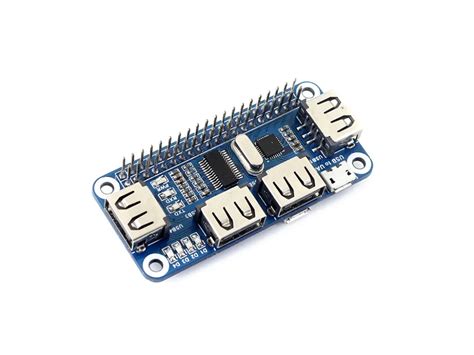 Ports USB HUB HAT For Raspberry Pi B B B B Zero Zero W USB To UART For Serial Debugging