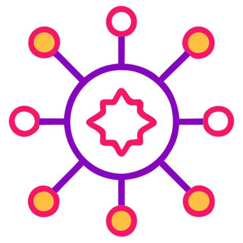 Premium Vector A Round Neuron Icon Premium Vector A Round Neuron Icon