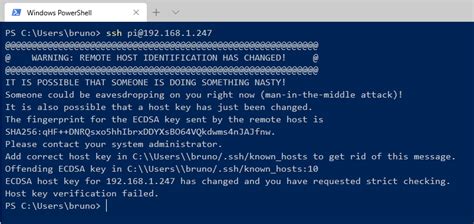 RaspberryPi How To Solve The SSH Warning WARNING REMOTE HOST
