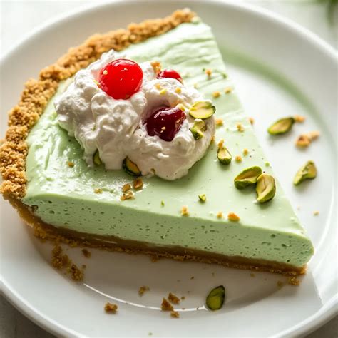 Easy Pistachio Pie Recipe No Bake Dessert Savoury Flavor