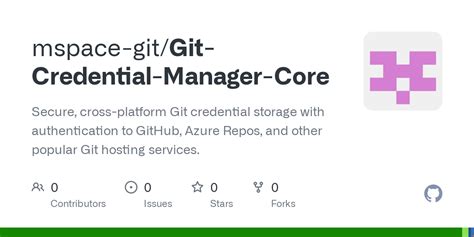 Git Credential Manager Coredocsconfigurationmd At Main · Mspace Git