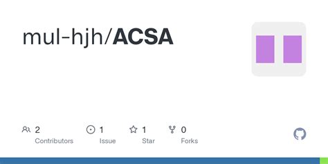 Github Mul Hjh Acsa