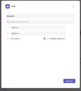How To Create A Poll In Microsoft Teams