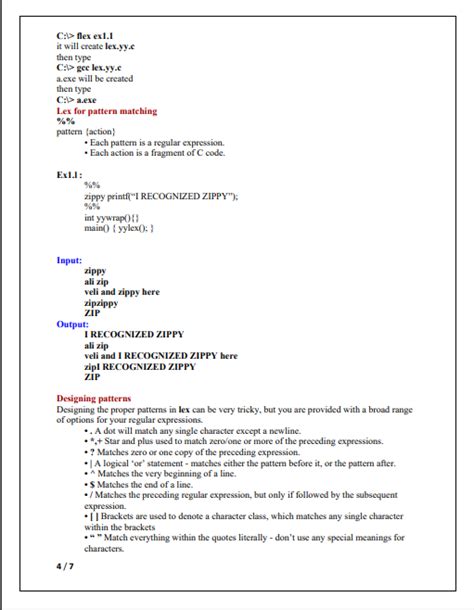 lexical analyzer using lex lexical analyzer scans