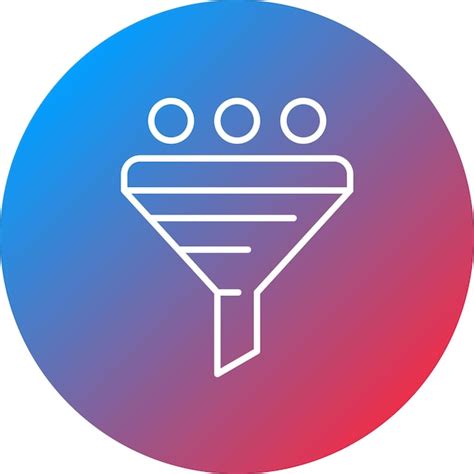 premium vector data filtering system icon vector image can be used