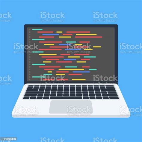 프로그래밍 코딩 스크립트 자바 화면에 디지털 프로그램 코드 벡터 code pink에 대한 스톡 벡터 아트 및 기타 이미지