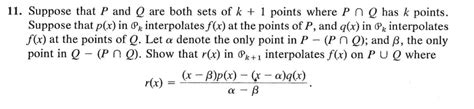 Solved Suppose That P And Q Are Both Sets Of K Points Chegg Com