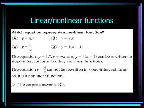 Ppt 806 3 7 Linear Nonlinear Functions Powerpoint Presentation Free Download Id 6796098