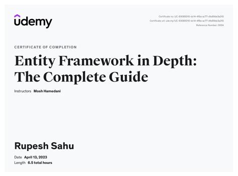 Rupesh Sahu On Linkedin Entityframework Dotnetdevelopment Certificationachievement