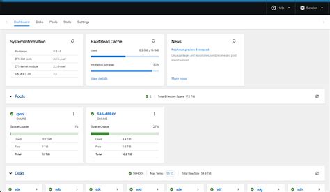 Install Cockpit And Poolsman For Zfs Management On Proxmox Dezrins Lab