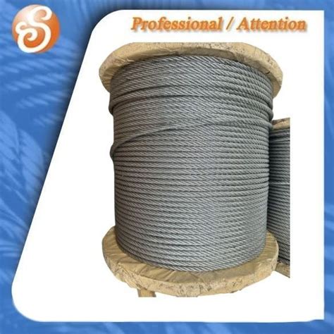 8X19 Lifting Wire Rope DIN ISO API Certificate Fiber Steel Core Ungalvanized Steel Wire Rope