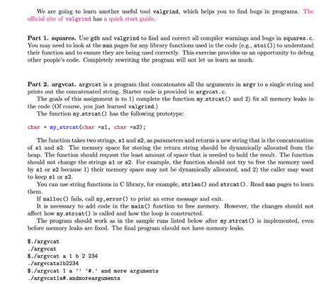 Solved We Are Going To Learn Another Useful Tool Valgrind