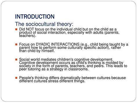Psychology Socio Cultural Theory Powerpoint Slides Learnpick India
