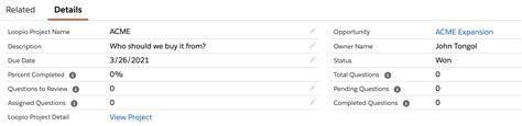 What Fields Can I Add To The Salesforce Integration Loopio Help Center