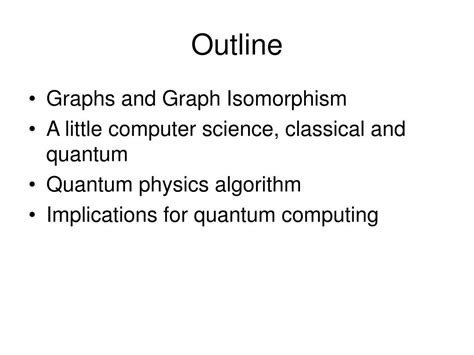 Ppt A Physically Motivated Algorithm For The Graph Isomorphism Problem Powerpoint Presentation