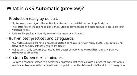 azure kubernetes service aks automatic preview youtube
