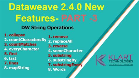 Mule4 Mulesoft Tutorials Dataweave 240 Newfeatures Part 3 Youtube