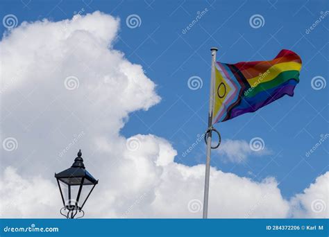 Pride Flag Flying In The Wind Stock Photo Image Of Fluid Wind