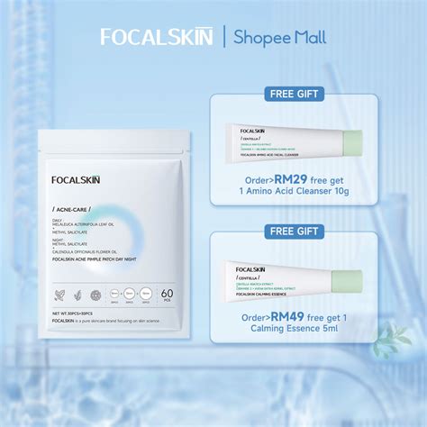 Focalskin Waterproof Oil Control Invisible Acne Patch Day And Night