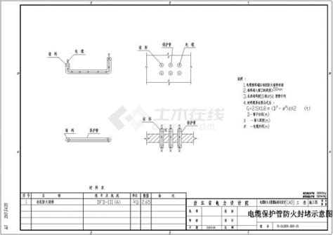 电缆防火及阻燃标准化设计系列图纸 电气做法与说明图 土木在线