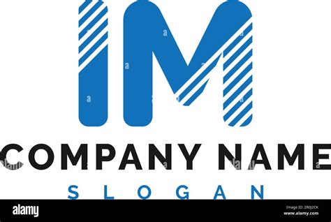 Im Letter Logo Design Im Letter Logo Vector Illustration Vector