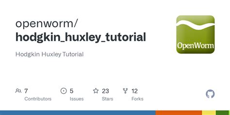 Hodgkinhuxleytutorialnml At Master · Openwormhodgkinhuxleytutorial · Github